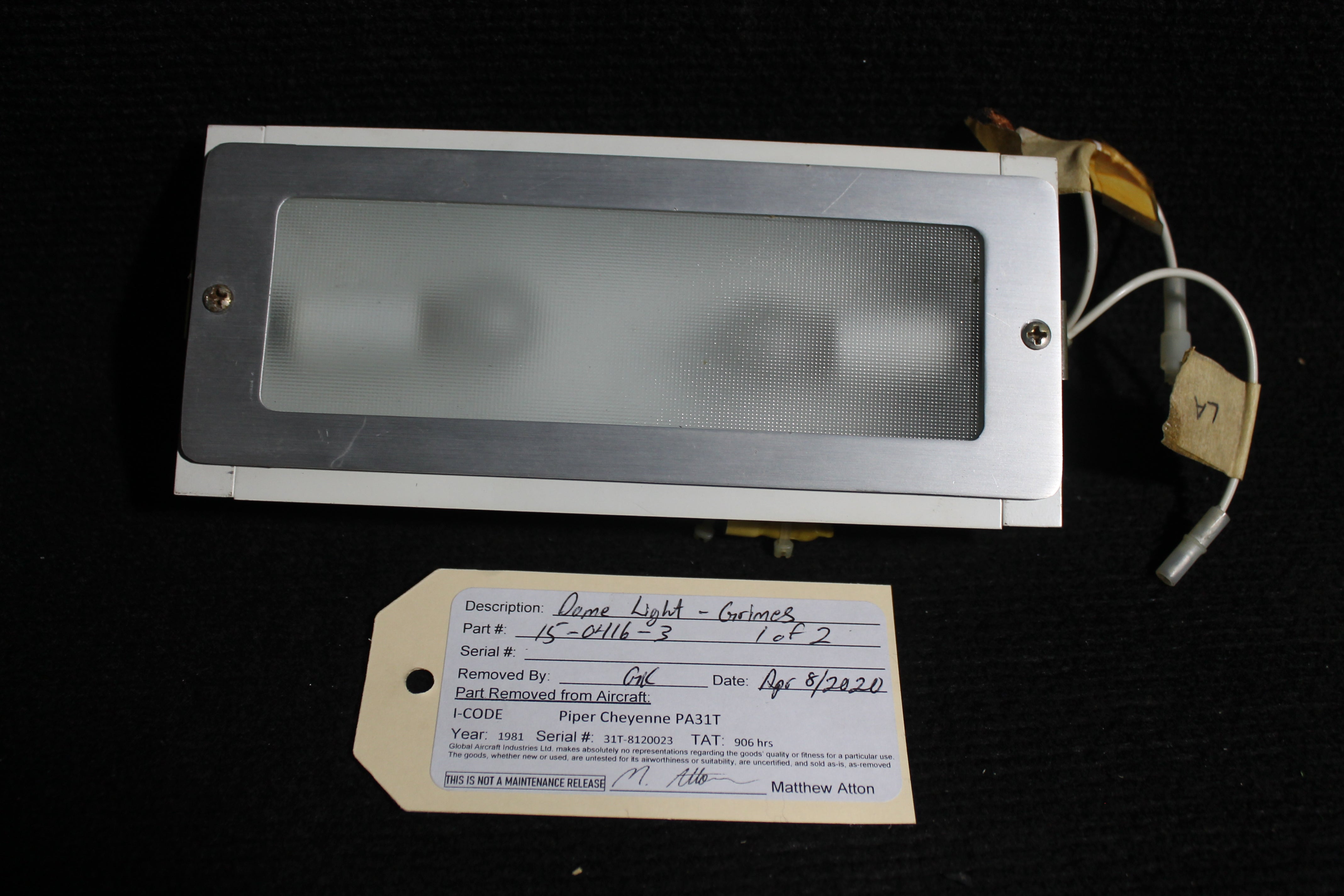 Dome Lights - Grimes - I-CODE – Global Aircraft Industries