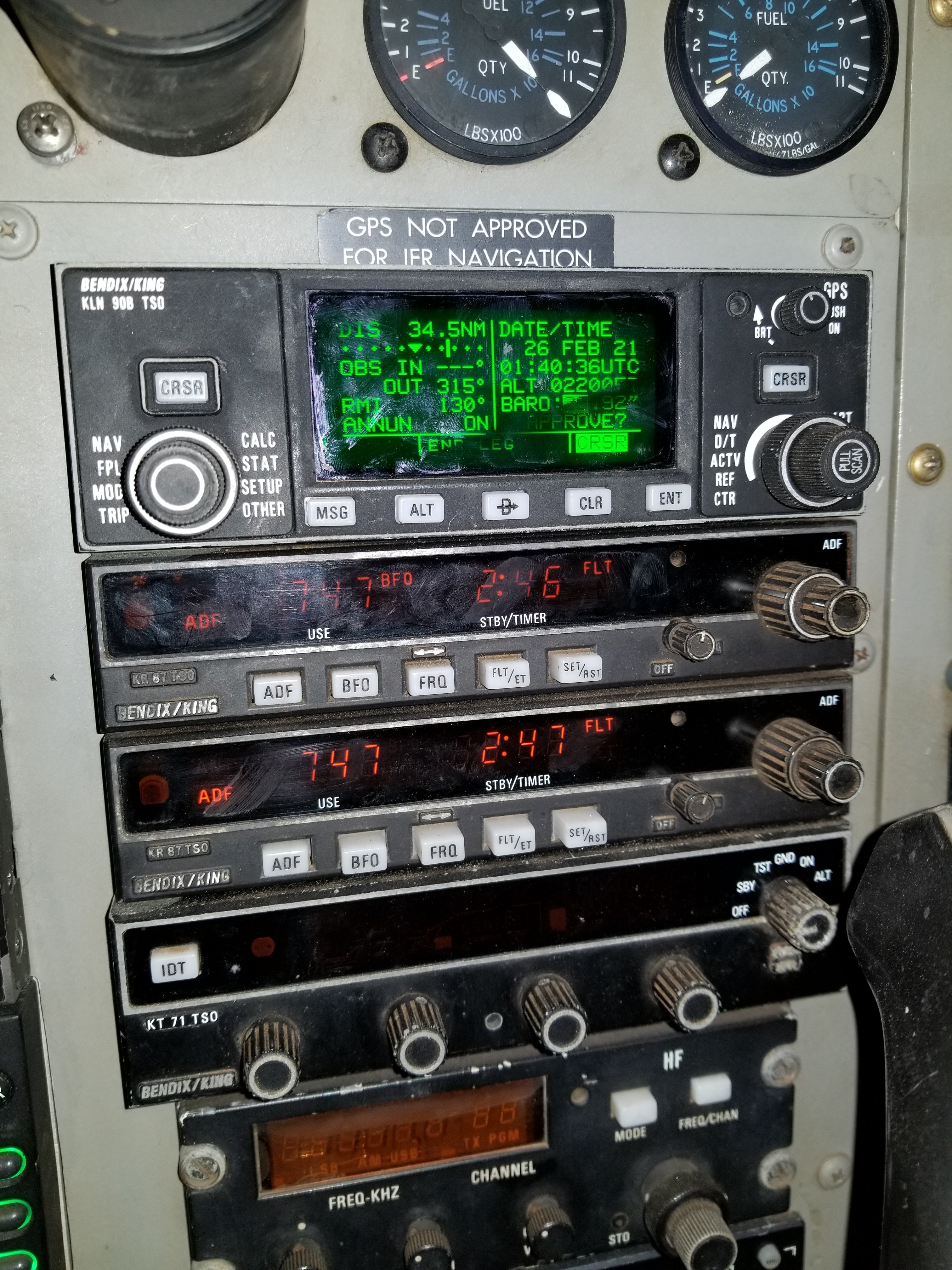 GPS - Bendix/King with ACK A-30 Encoder - 5Y-BUC (#KLN 90B) – Global ...