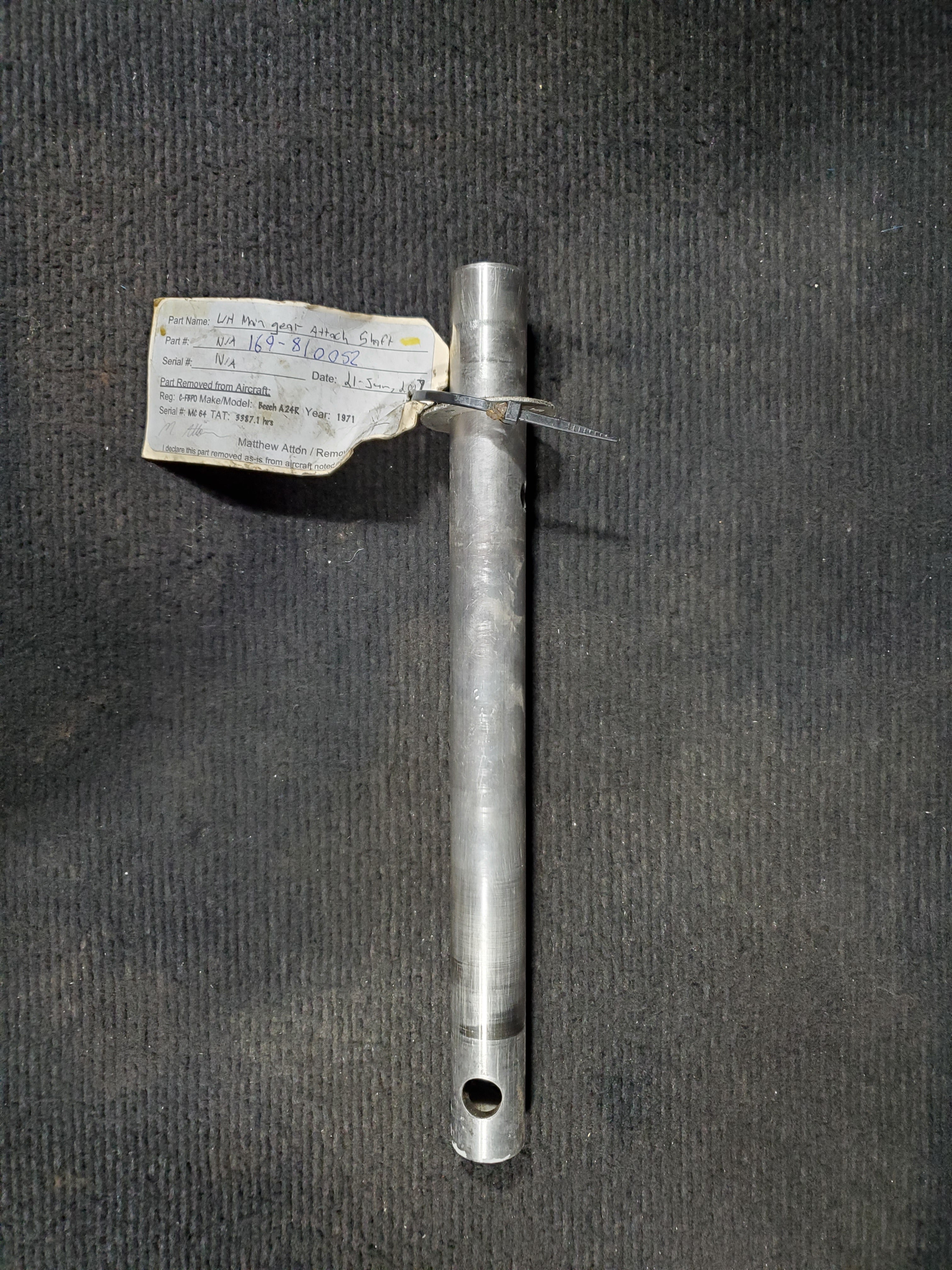 MLG Torque Shaft - Beechcraft - C-FBPO – Global Aircraft Industries