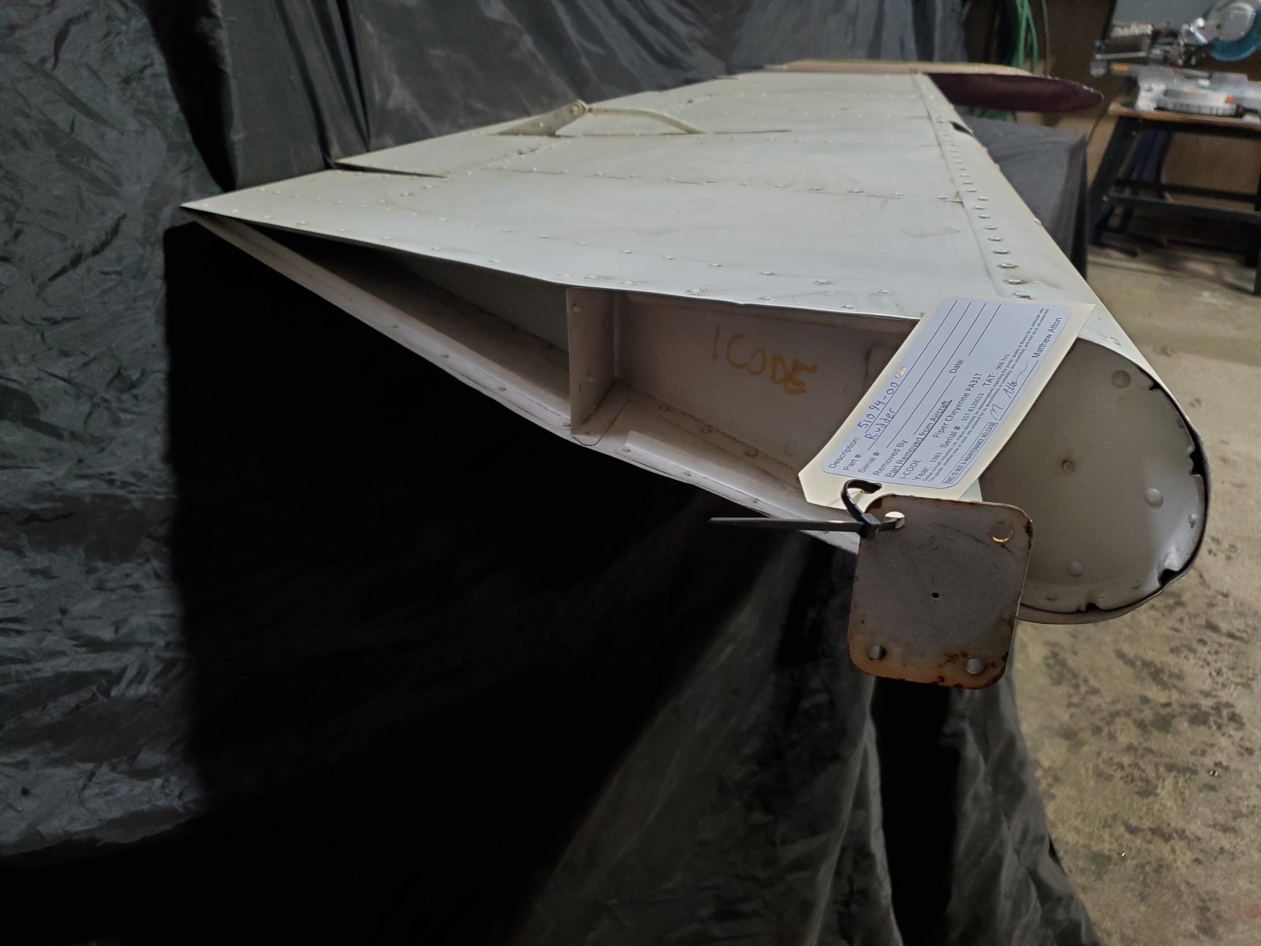 Rudder - Piper - I-CODE – Global Aircraft Industries