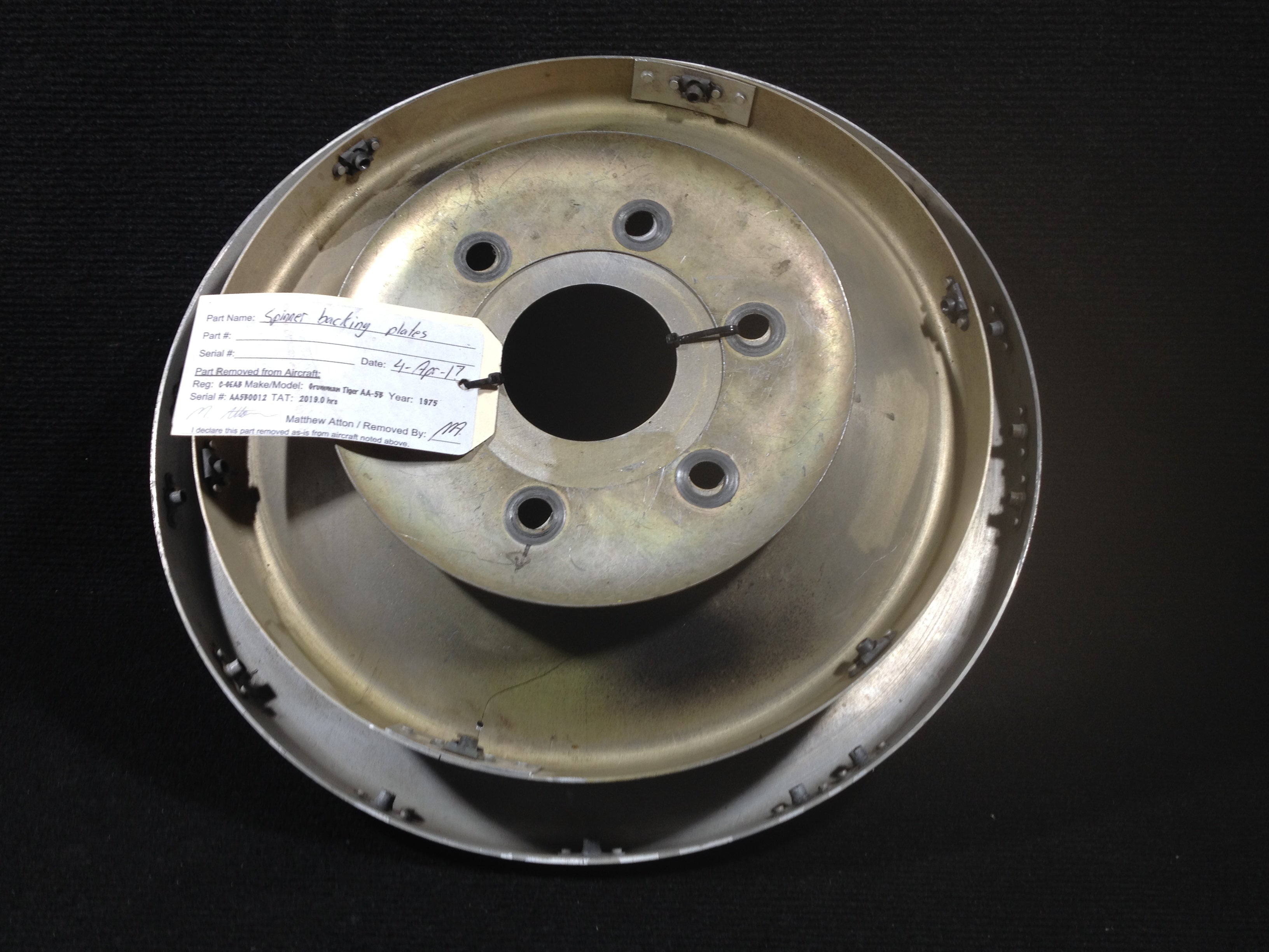 Spinner backing plate and forward support - C-GEAB (#) – Global ...