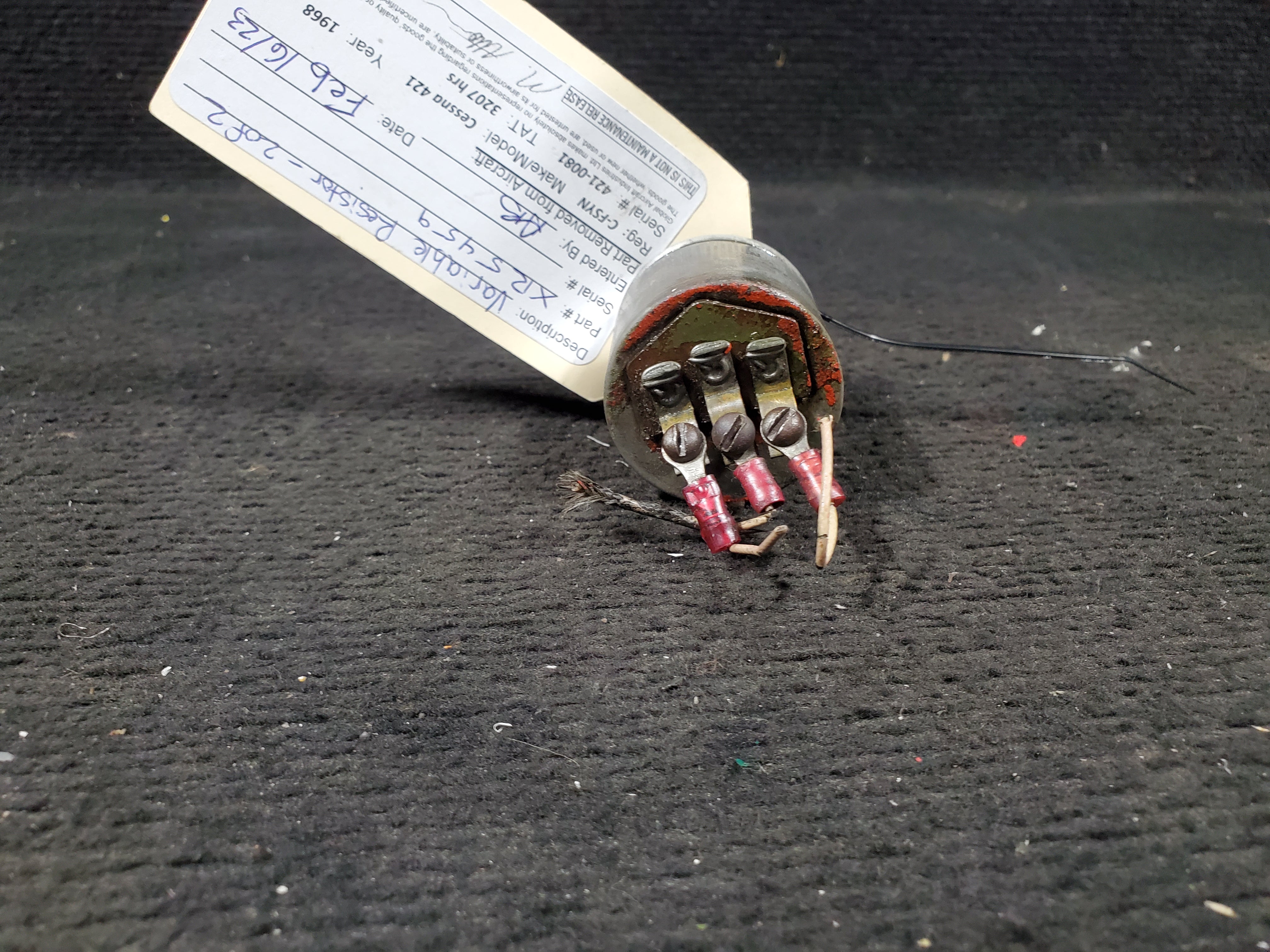 Variable Resistor - Memcor- C-FSYN – Global Aircraft Industries