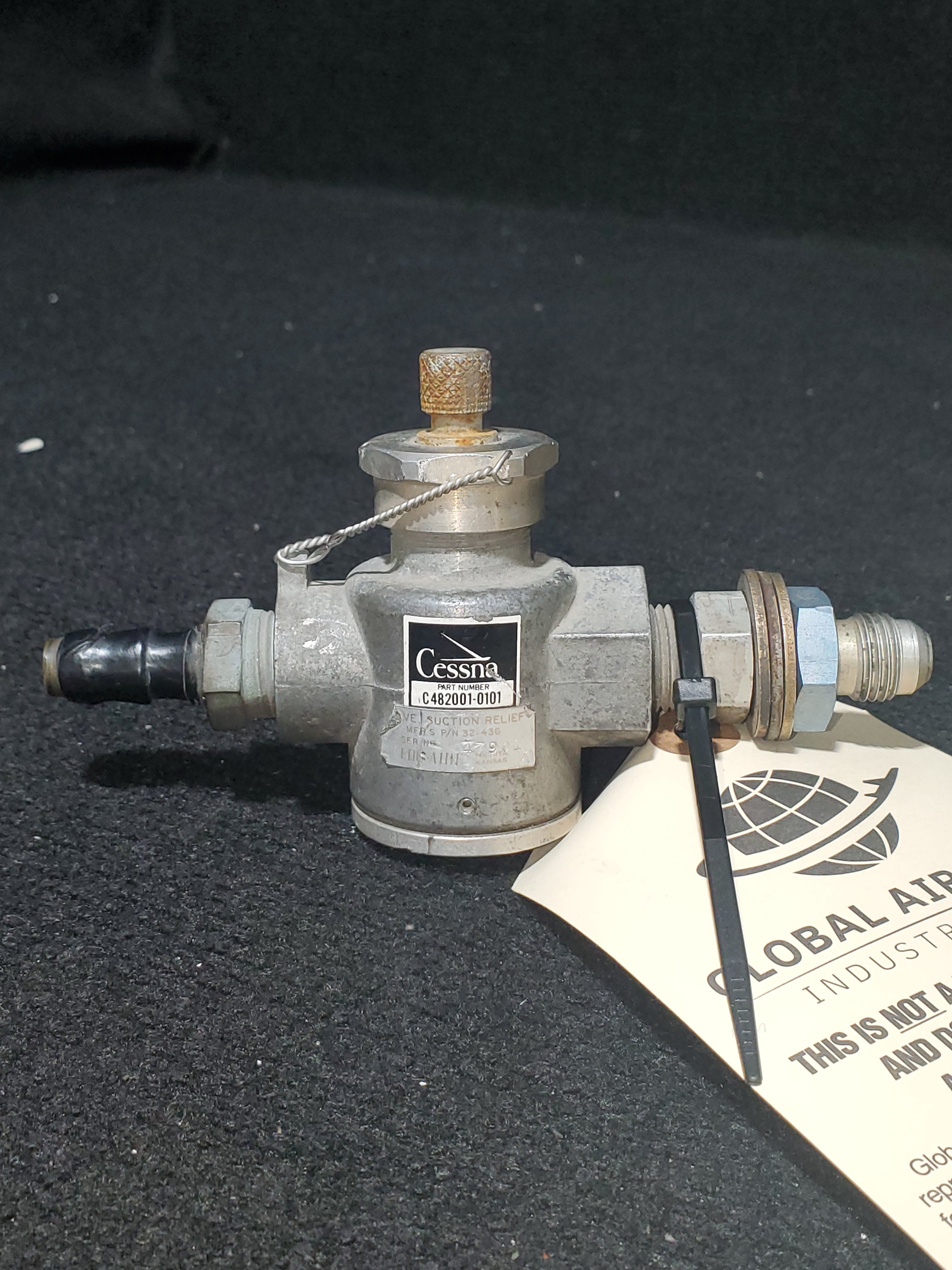 Valve Suction Relief - Cessna – Global Aircraft Industries